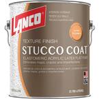 Lanco Stucco Coat 1 Gal. Acrylic Ultra-White Elastomeric Texture Paint ...