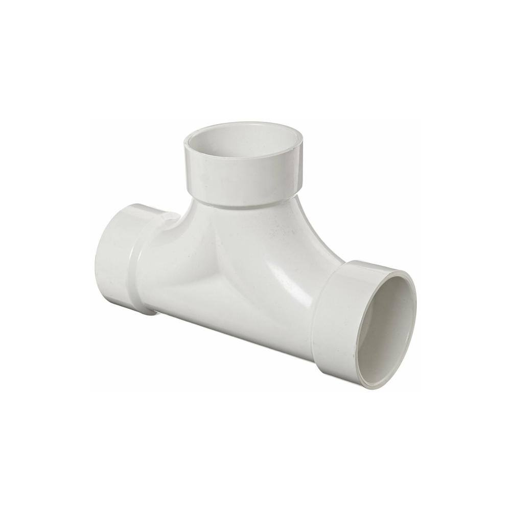 VPC 3 in. PVC DWV 2-Way Cleanout Tee Fitting 34-LP448-030B - The Home Depot