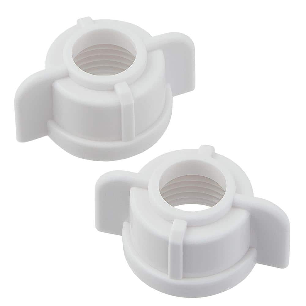 Everbilt 1/2 in. IPS Faucet Tailpiece Nut Plastic 866440 - The Home Depot