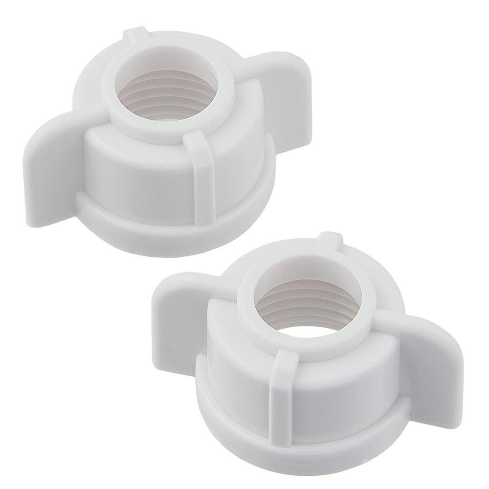 Everbilt 1/2 in. IPS Faucet Tailpiece Nut Plastic 866440 - The Home Depot