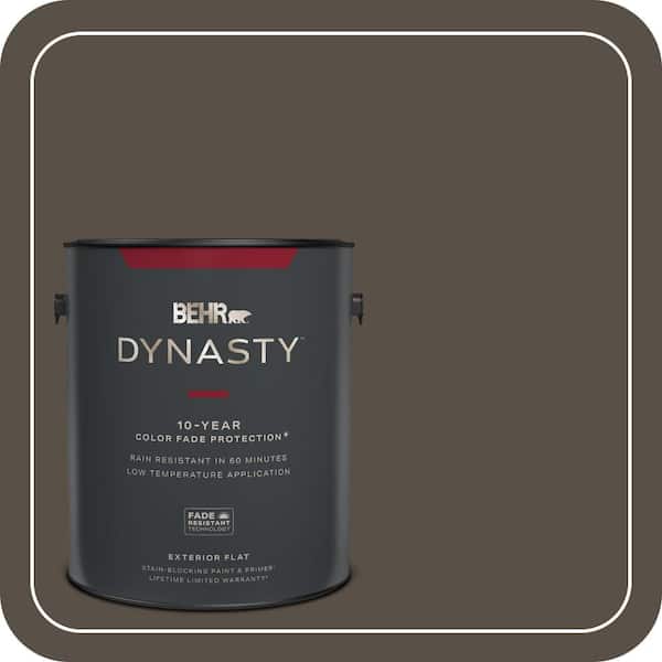 BEHR DYNASTY 1 gal. #N360-7 Potting Soil Flat Exterior Stain-Blocking ...