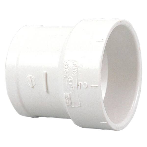 NIBCO 3 in. PVC DWV Soil Pipe Hub x No Hub Adapter C4805NHD3 - The Home ...