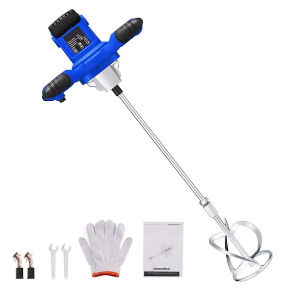 6 Adjustable Speed Handheld Electric Concrete Mixer with 2300W Motor ...