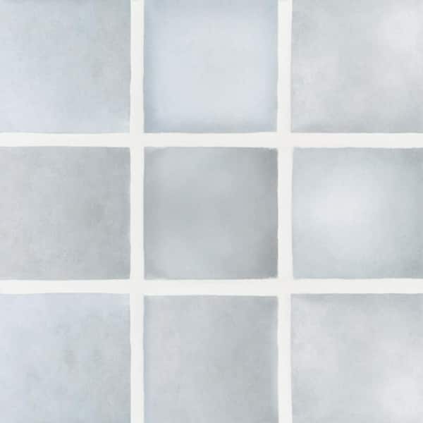 Jeffrey Court Blue Zellige 4 in. x 4 in. Subway Matte Ceramic Wall Tile ...