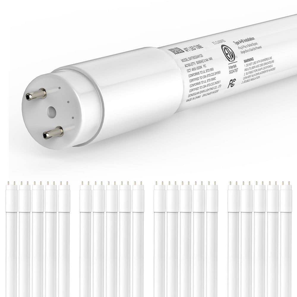 BIBIVIS 40-Watt T8 Daylight (5000K) LED Tube Light(Single/Double End ...