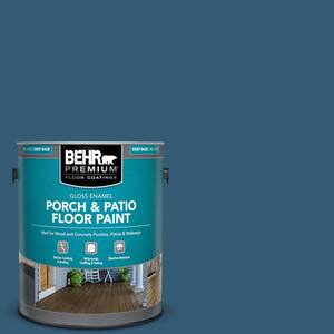BEHR PREMIUM 1 gal. #M490-7 Shasta Lake Gloss Enamel Interior/Exterior ...