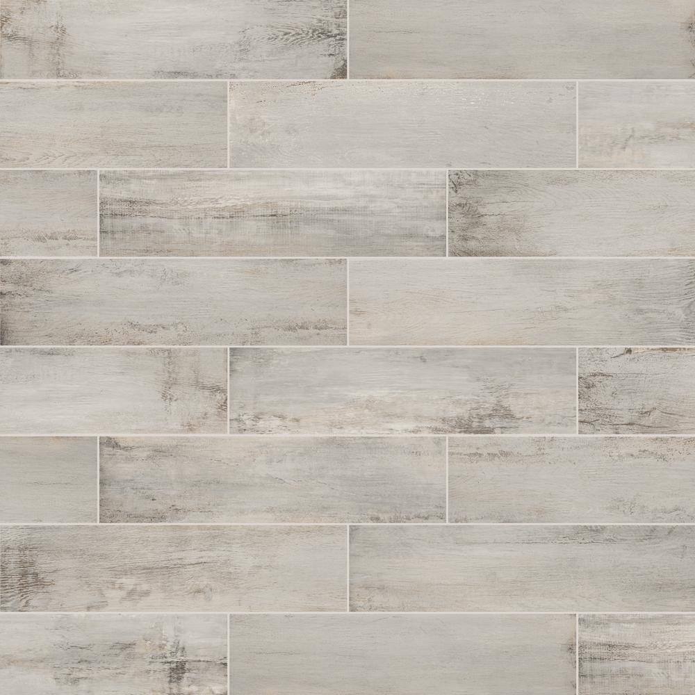 Florida Tile Home Collection Serene Wood Light Grey 6 in. x 24 in ...
