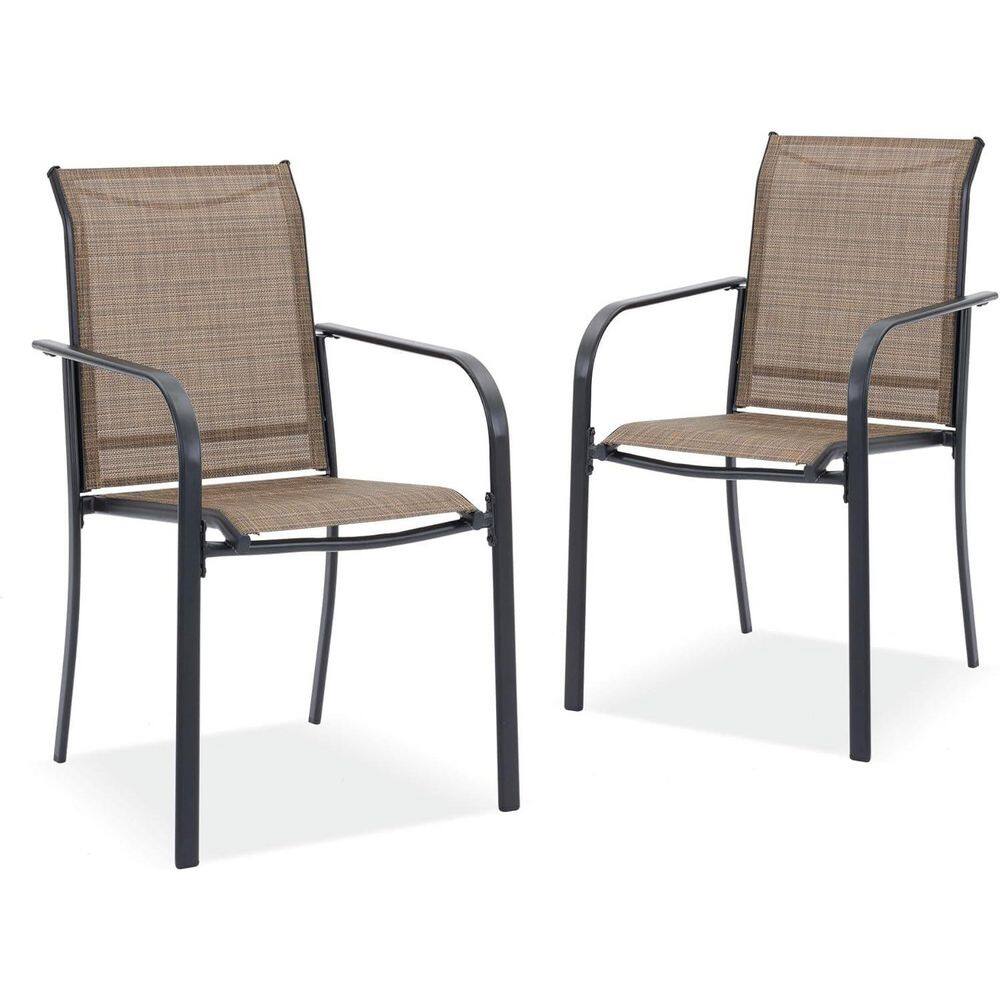 GTIN 754932534958 - Brown Frame All-Weather Stackable Metal Outdoor ...