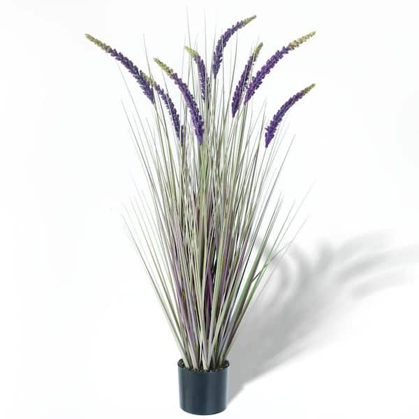 4ft 47 in. Purple Artificial Plant, Faux Veronica Spiked Speedwell ...