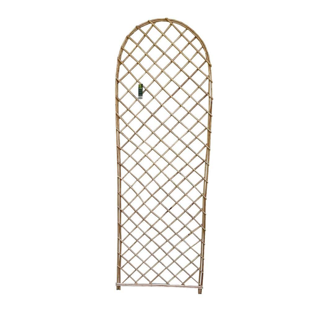 MGP 72 in. H Round Top Debarked Willow Trellis Panel CWFT-72R - The ...