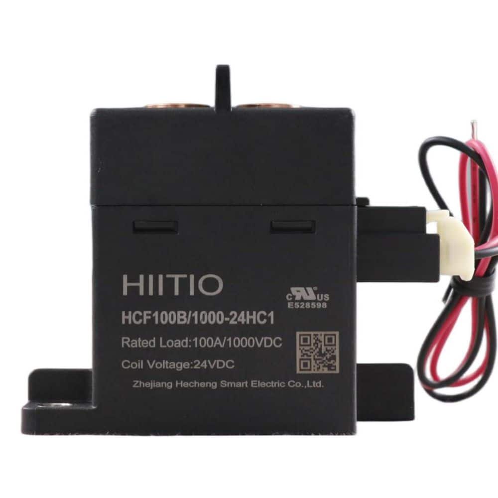 HIITIO 100B 1000VDC Ceramic High-Voltage DC Contactor Relay, UL Listed ...