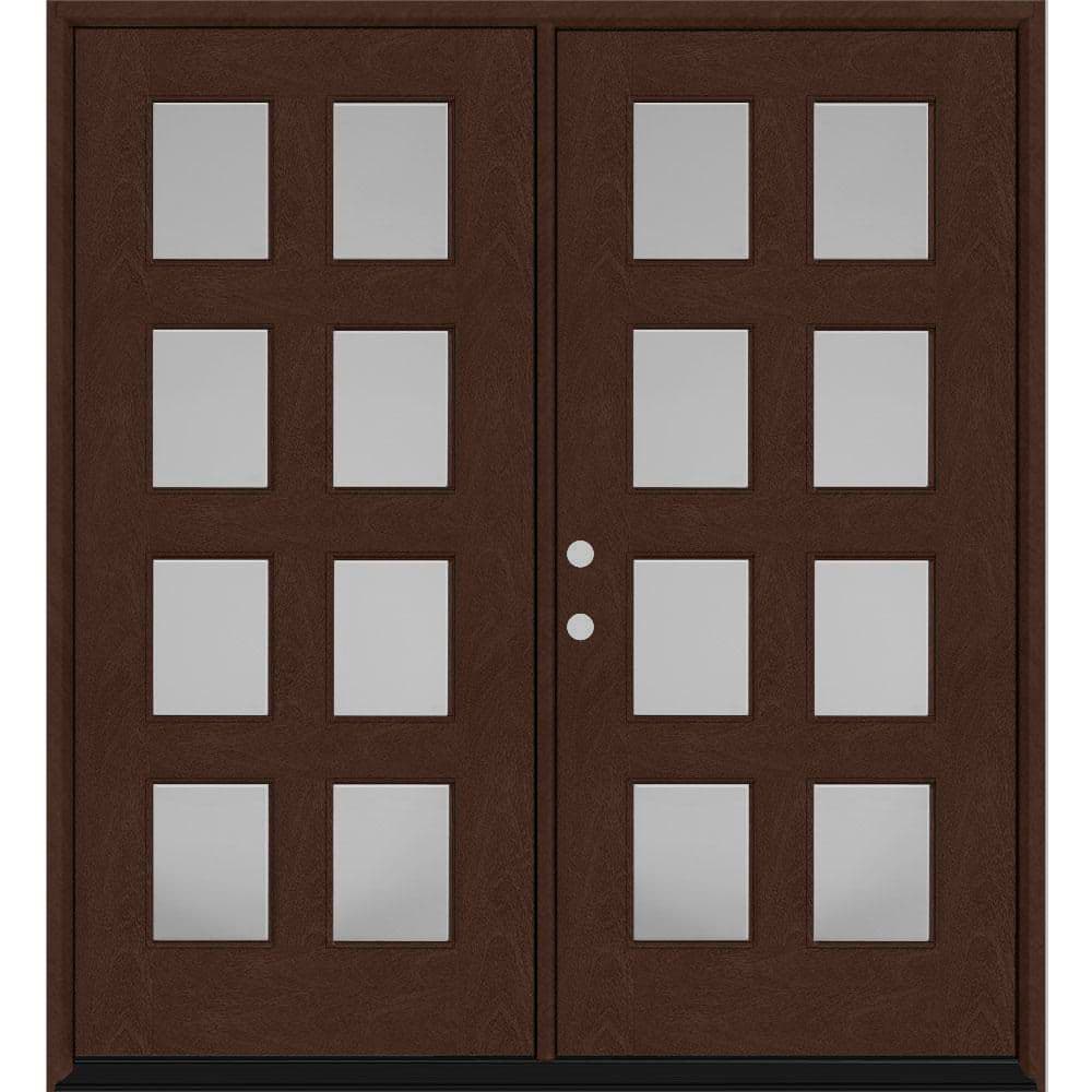 Steves & Sons Regency 72 in. x 80 in. 8L Modern Clear Glass RHIS ...