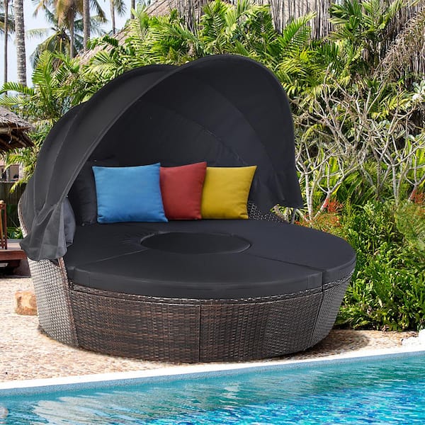 Black garden day bed store