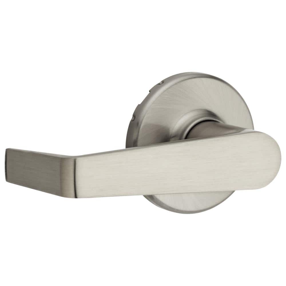 Kwikset Kingston Satin Nickel Round Hall/Closet Reversible Door Handle ...