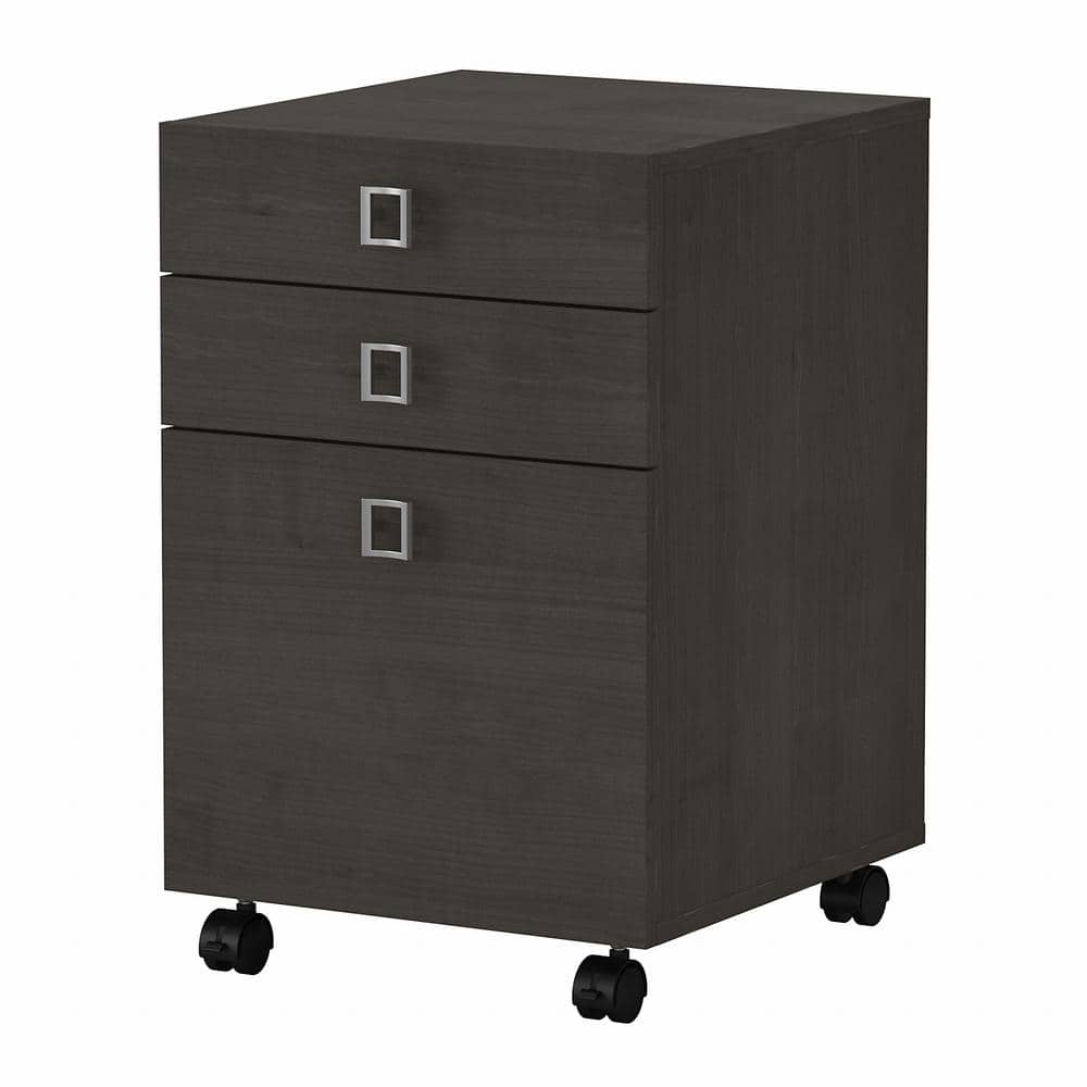 Bush Furniture Echo Charcoal Maple 3-Drawer Mobile File Cabinet KI60301 ...
