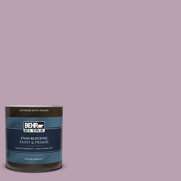 BEHR ULTRA 1 qt. #S110-4 Highland Thistle Satin Enamel Exterior Paint ...