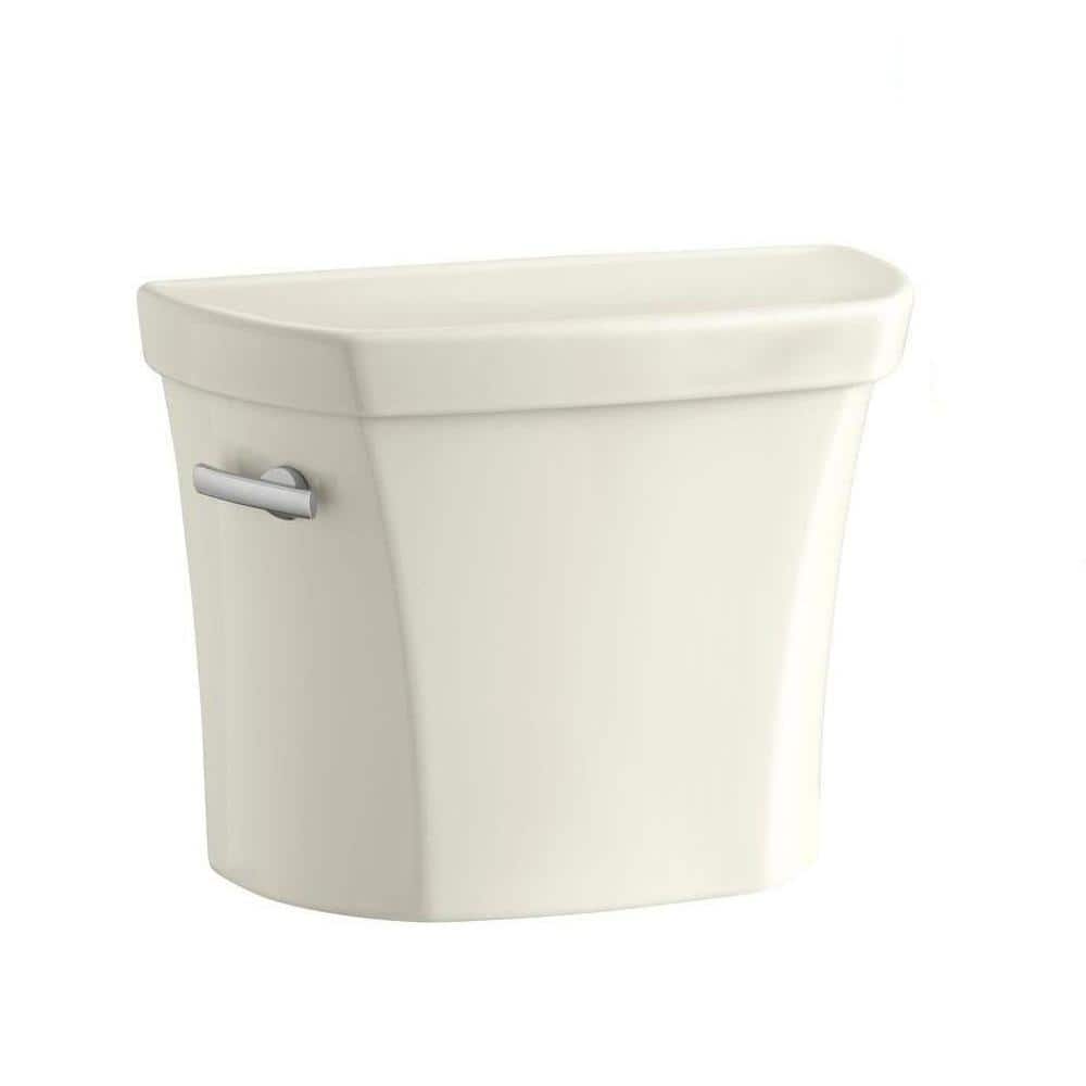 KOHLER Wellworth 1.6 GPF Single Flush Toilet Tank Only in. Biscuit K ...