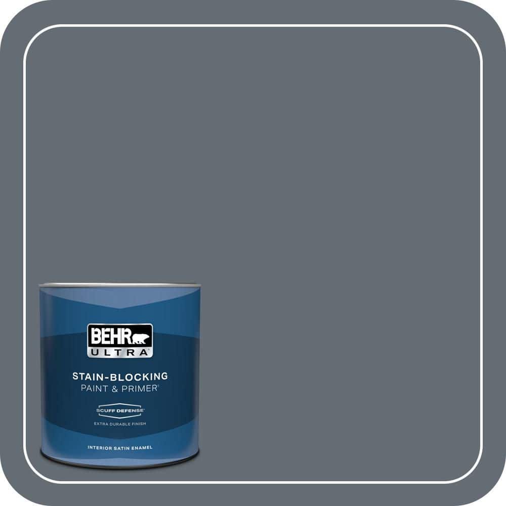 BEHR ULTRA 1 qt. #PPU26-22 Summer Storm Extra Durable Satin Enamel ...