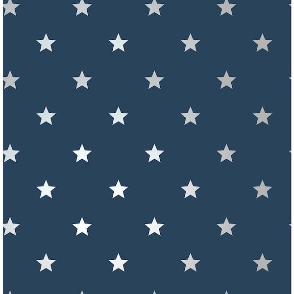 Advantage Starry Motif Dark Blue Geometric Wallpaper Sample 4203 ...