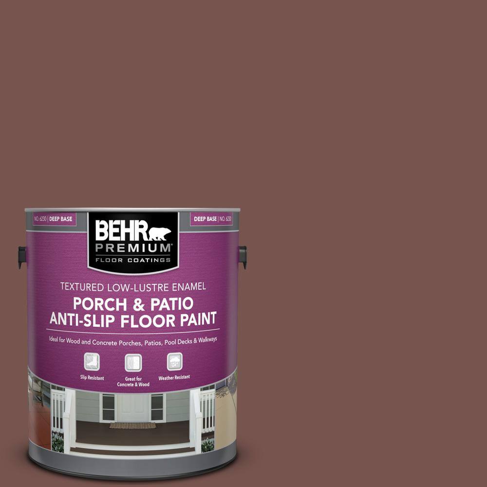 BEHR PREMIUM 1 gal. #PPU2-20 Oxblood Textured Low-Lustre Enamel ...