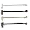 EMOH 17"-26" Adjustable Swing Curtain Rod 5/8" dia. in Black HSwing17 ...