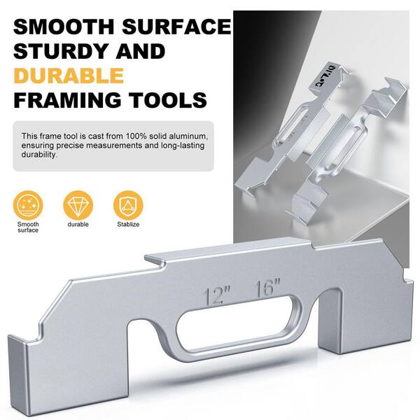 Wall Stud Framing Jig 3 Size In 1 Stud Master Layout Tool-Upgraded ...