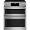 Cafe 30 in. 4 Burner Element Smart Slide-In Electric Range in Matte ...