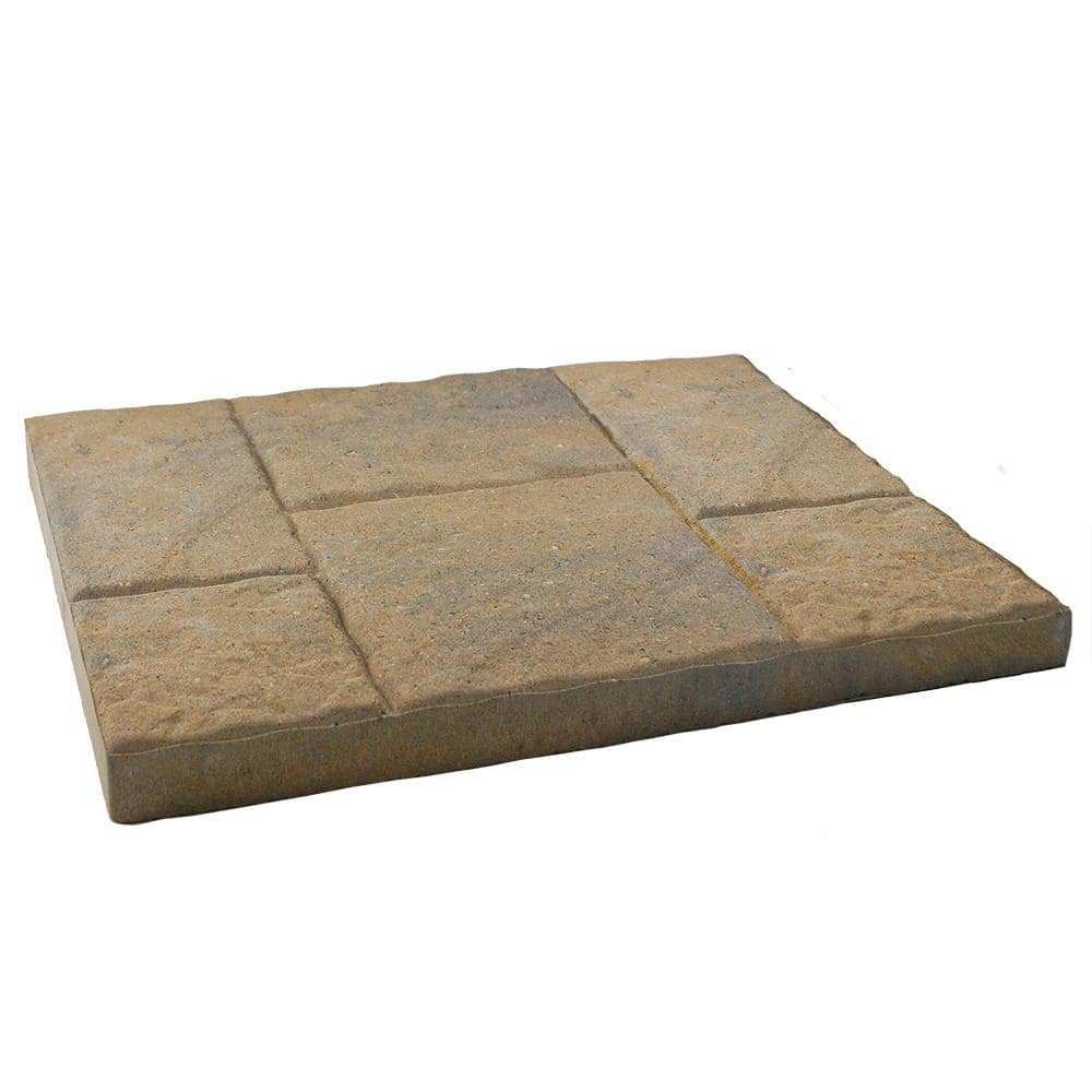 Mutual Materials 16 in x 24 in. Concrete Ashlar Summit Blend Slate Step ...