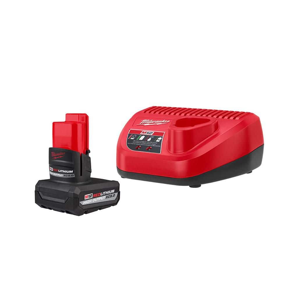 Milwaukee M12 12-Volt Lithium-Ion XC High Output 5.0 Ah Battery Pack ...