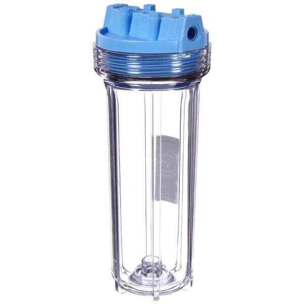Pentek 158116 Slim Line Filter Housing - Clear/Blue-PENTEK-158116 - The ...