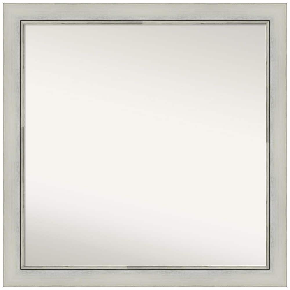 Amanti Art Flair Silver Patina 30 in. W x 30 in. H Square Non-Beveled ...