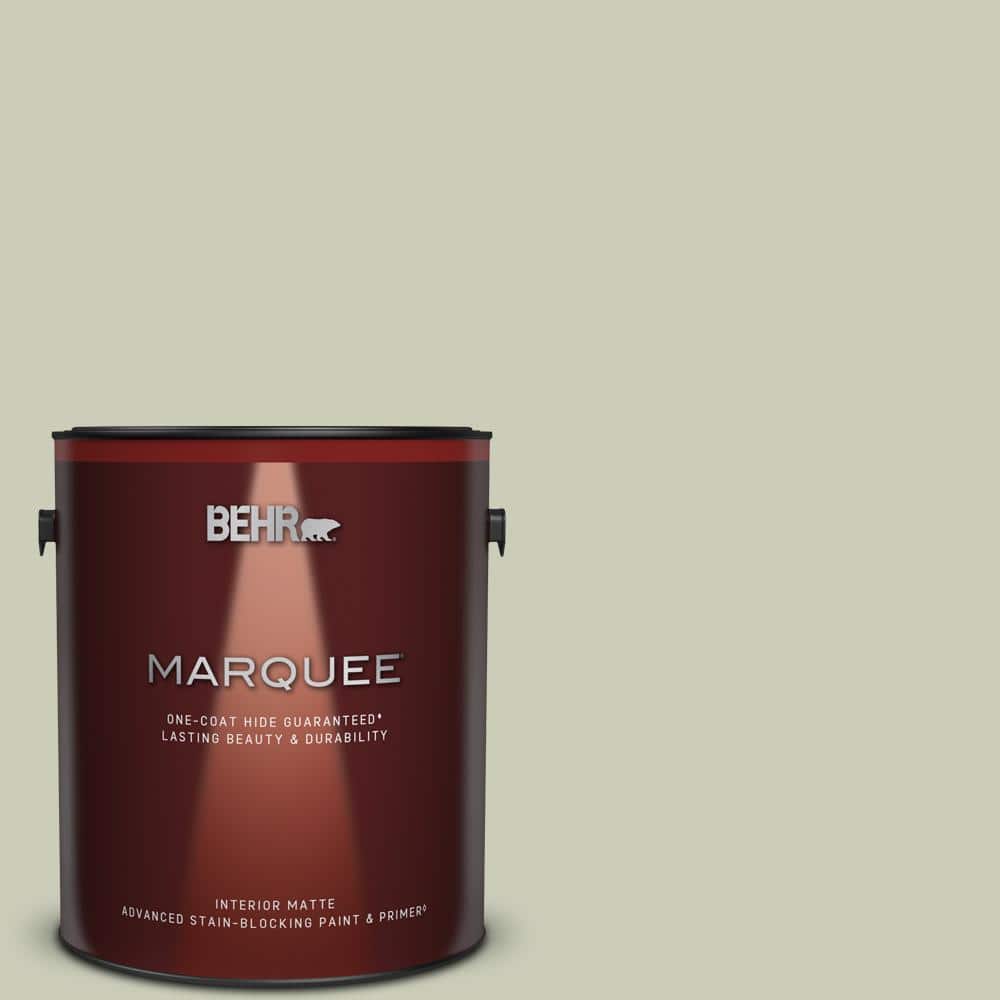 BEHR MARQUEE 1 gal. #S380-2 Morning Zen Matte Interior Paint & Primer ...