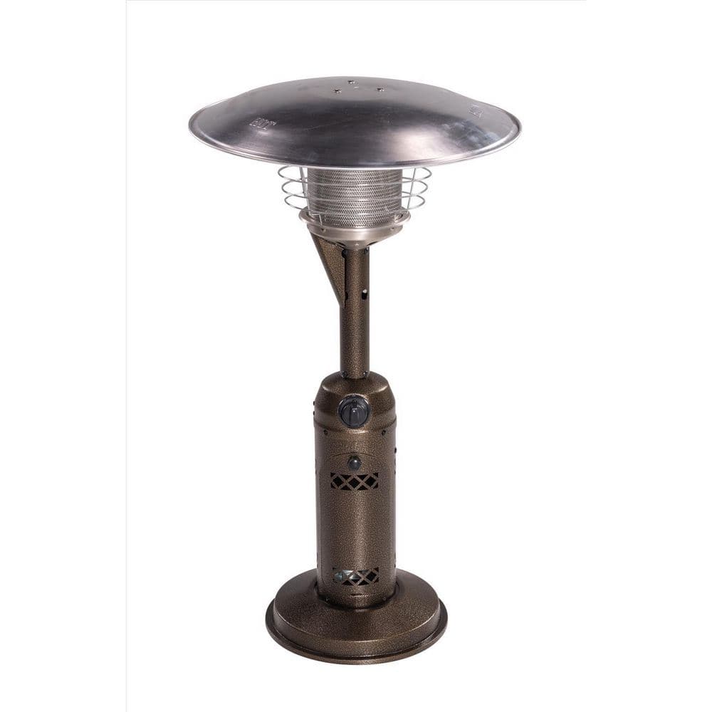LIVING ACCENTS 11000 BTU Propane Stainless Steel Tabletop Patio Heater ...