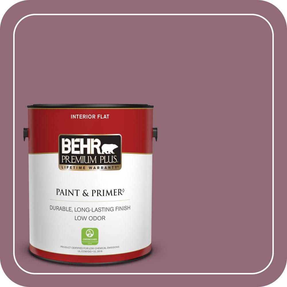 BEHR PREMIUM PLUS 1 gal. #S120-6 Full Glass Flat Low Odor Interior ...