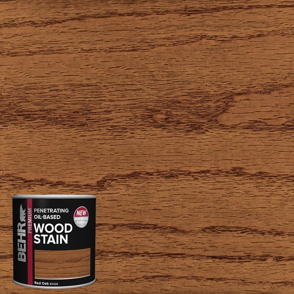 BEHR PREMIUM 8 oz. #TIS-528 Red Oak Transparent Oil-Based Penetrating ...