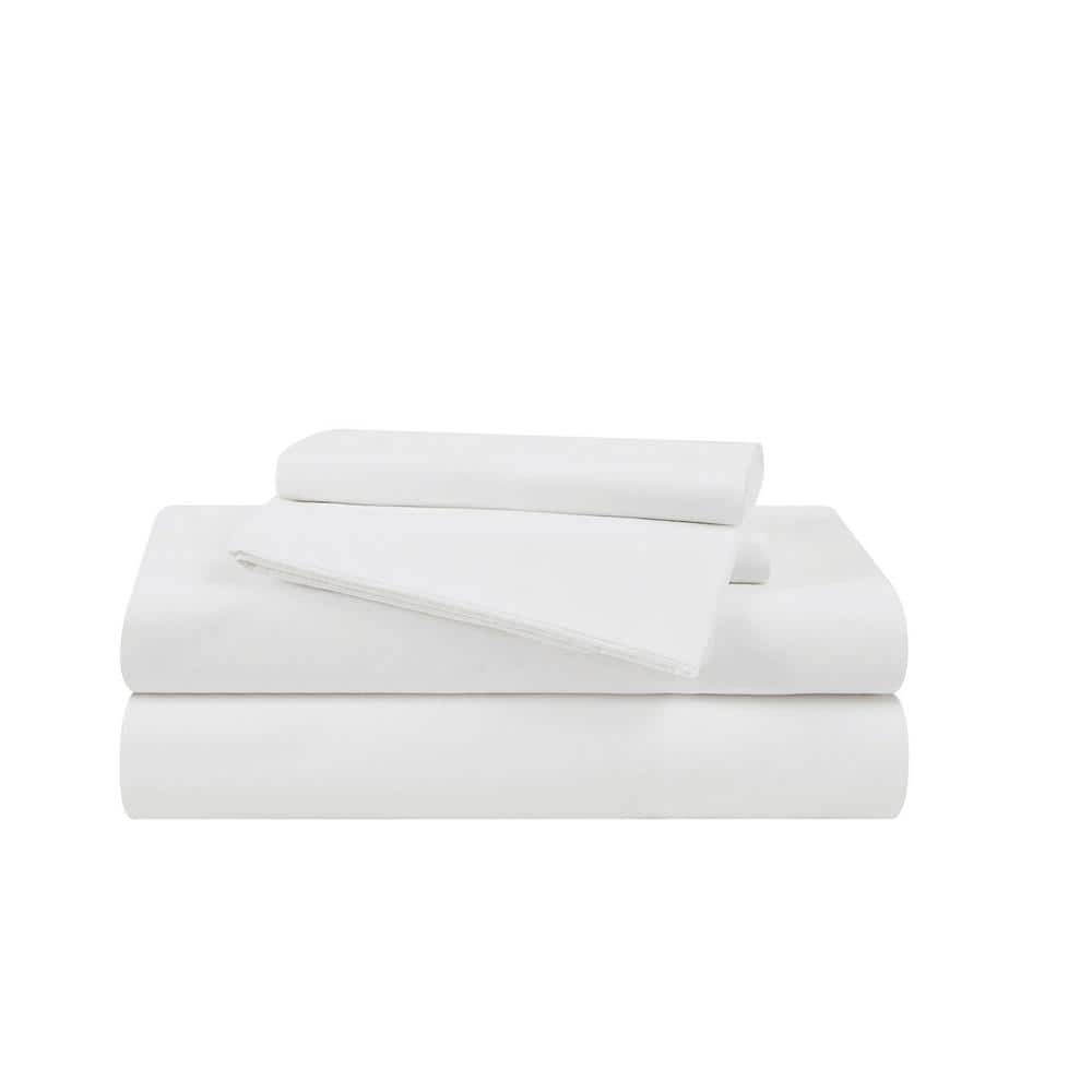 THE FARMHOUSE BY RACHEL ASHWELL Washed Cotton White Full 4-Piece Sheet ...