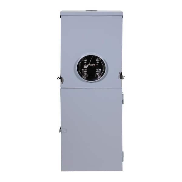 GE Power Mark Gold 200 Amp 20-Space 40-Circuit Meter Socket Load Center ...