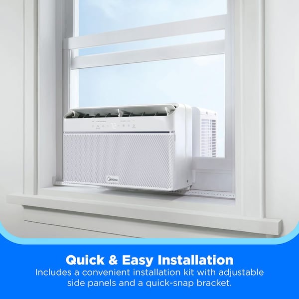Midea 12,000 BTU 115-Volt U Plus Shaped Smart Inverter Window Air Conditioner Wi-Fi, for up to ...