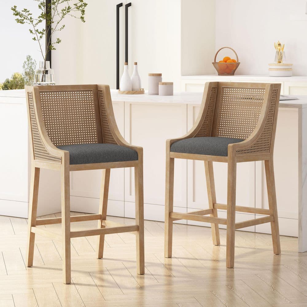 Reviews for Harper & Bright Designs 43.5 in. H Charcoal Fabric ...