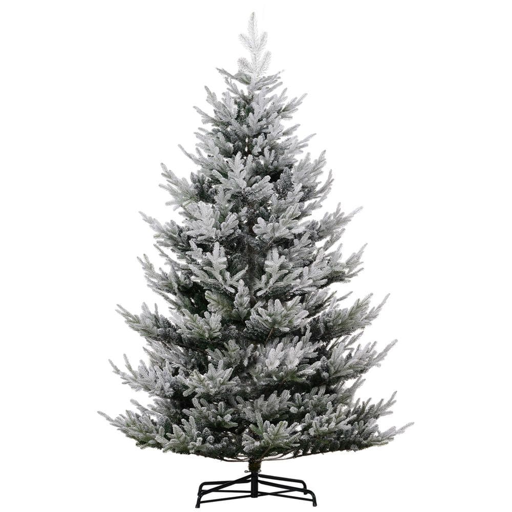 HOMCOM 9 Foot Artificial Christmas Tree, Nordic Pine Hinged Xmas Tree ...