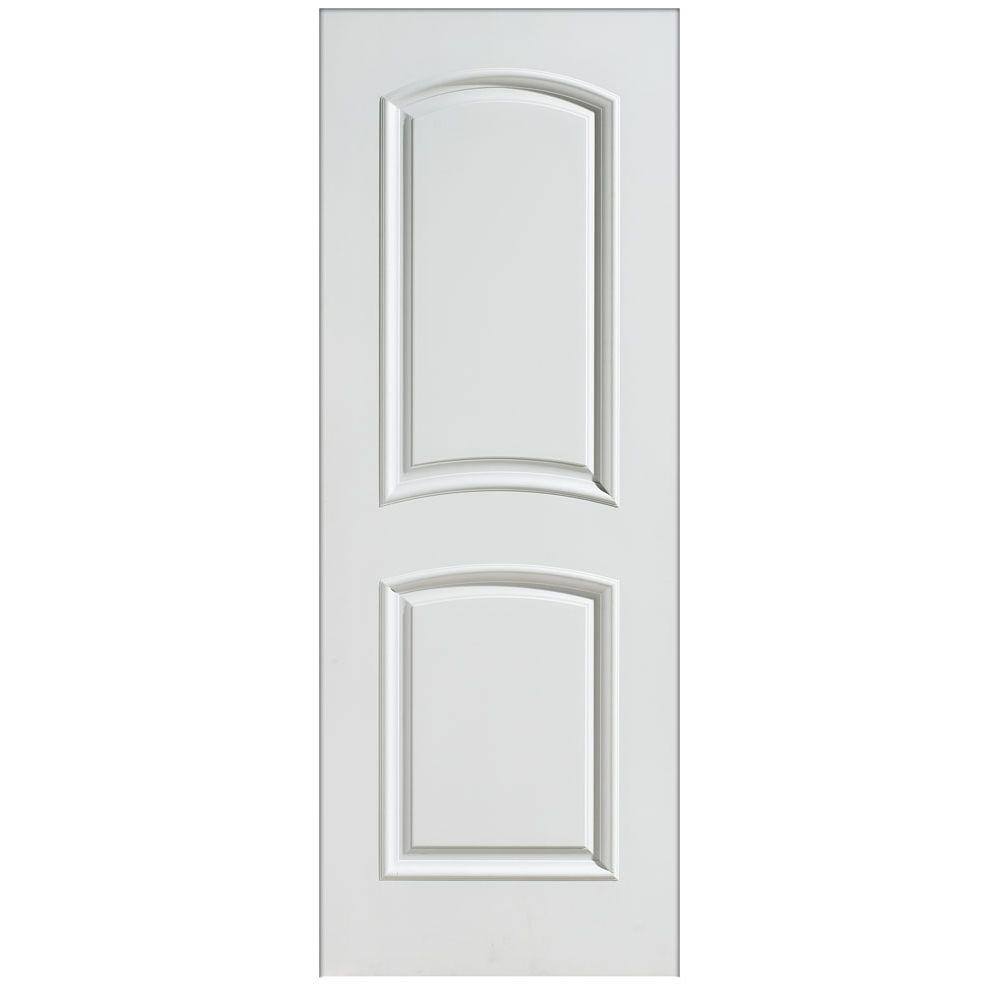Masonite 24 in. x 80 in. Palazzo Bellagio 2-Panel Arch Top Hollow-Core ...