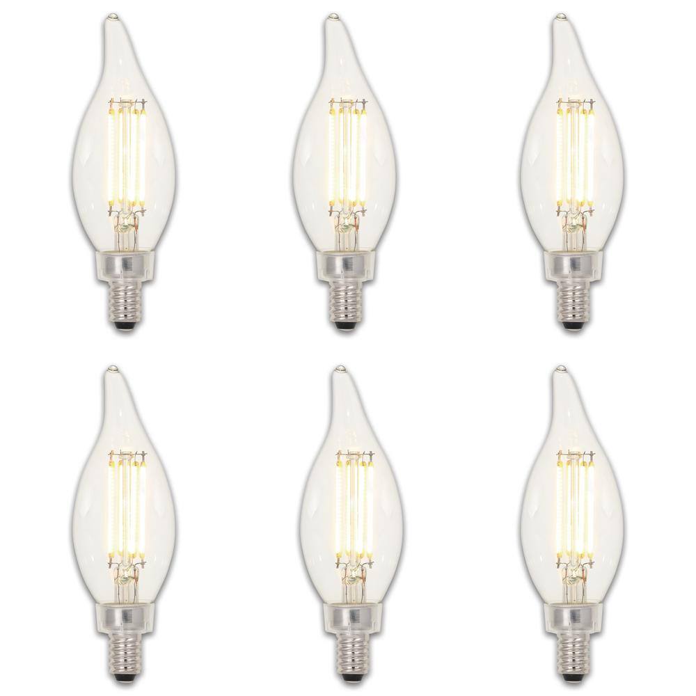 Westinghouse 60-Watt Equivalent CA11 Dimmable Clear E12 Edison Filament ...