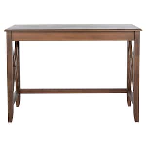 Baxton Studio 43 in. Rectangular Brown Writing Desks with Storage 28862 ...