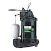 Wayne 1/3 HP Cast Iron Submersible Sump Pump with Vertical Float Switch ...