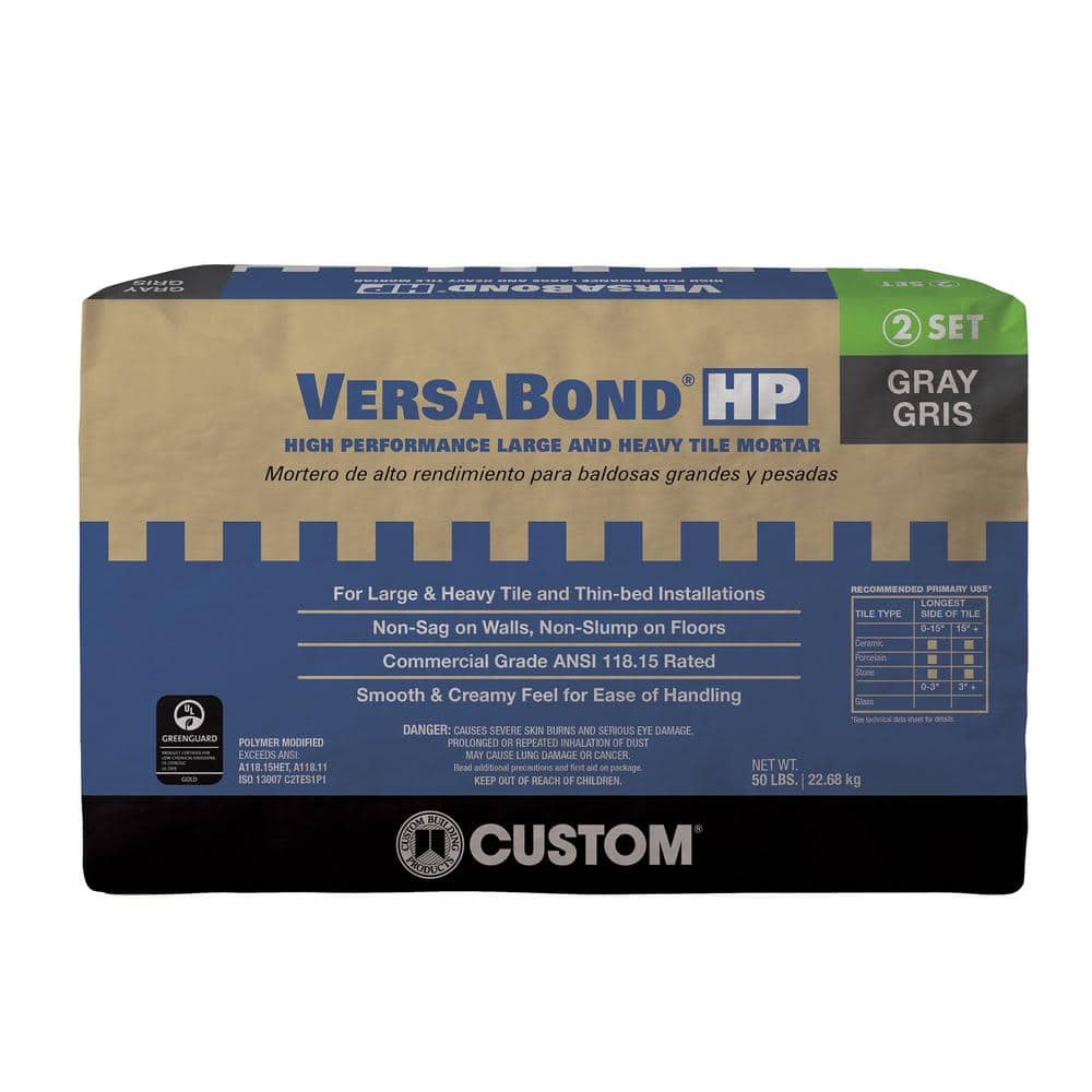 Custom Building Products VersaBond HP 50 lb. Gray High Performance ...