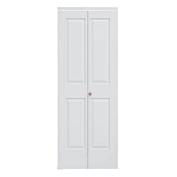 EH PUERTA 28 in. x 80 in. 4 Panel Hollow Core MDF White Primed ...