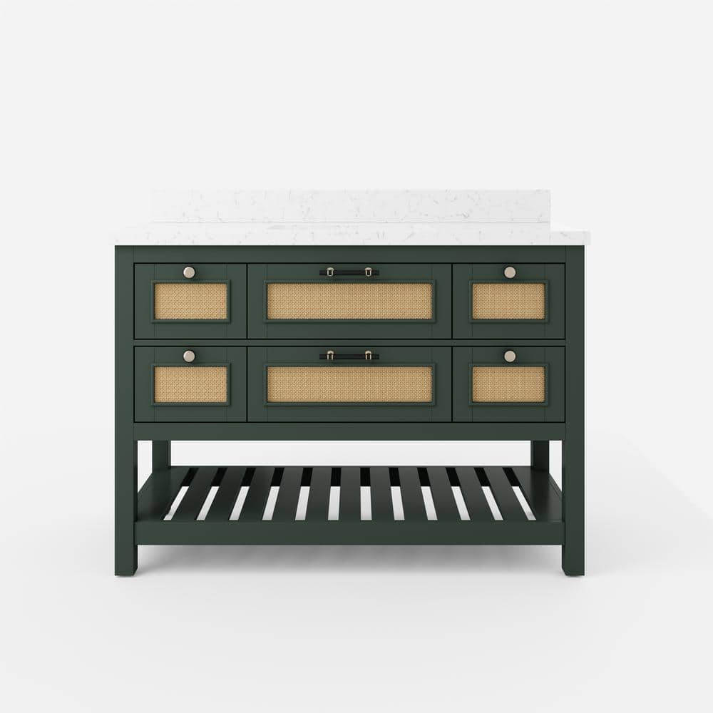 SCOTT LIVING Thurston 48 in. W x 20 in. D x 34.5 in. H Bathroom Vanity ...