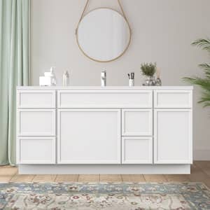 Vanity Art Colton 66 in. 2-Door and 6-Drawer Freestanding Shaker ...