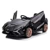 TOBBI Licensed Lamborghini Sian 12-Volt Kids Electric Ride On Car with ...