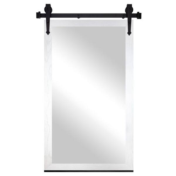 Rayne Mirrors (33 in. W x 54 in. H) White Oak Hardwood Mirror With ...